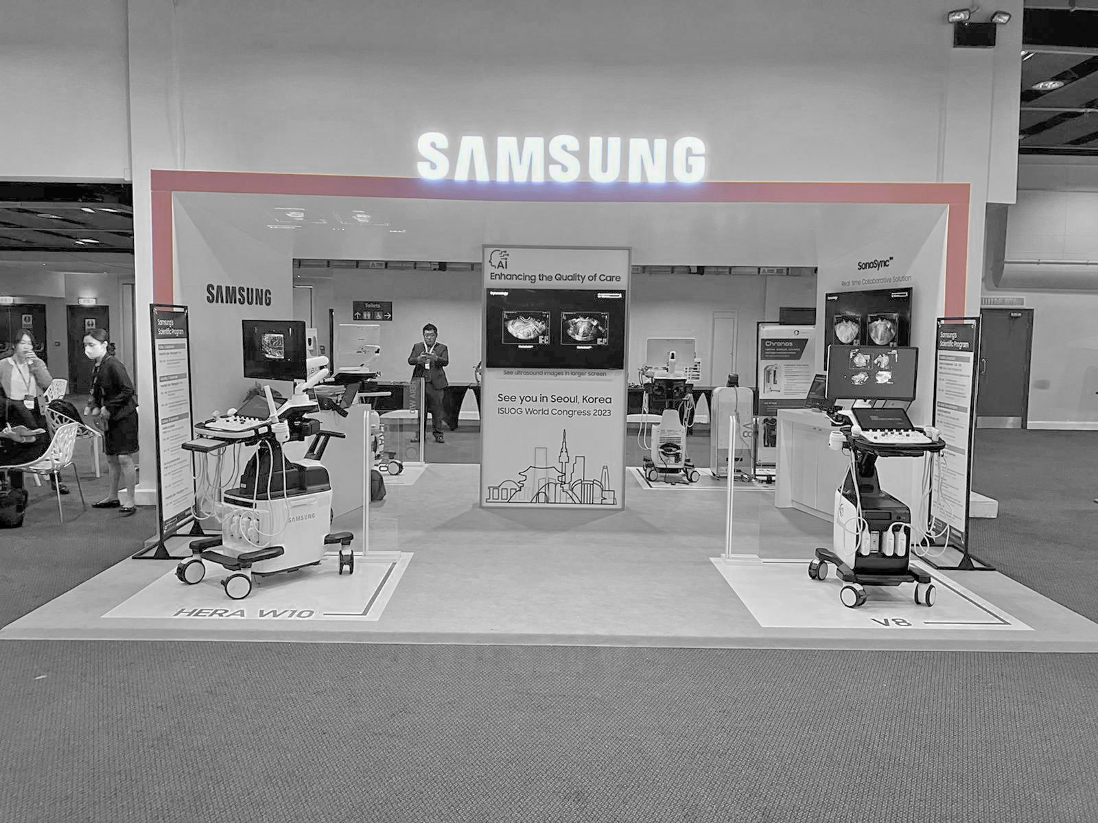 ISUOG London, Samsung exhibition stand - Difer